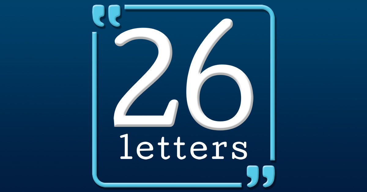 26 Letters - Unique Gifts for Book Lovers & Literature Enthusiasts